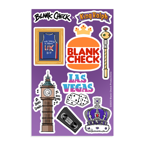 Blank Check x King Ralph Sticker Sheet – StagePilot